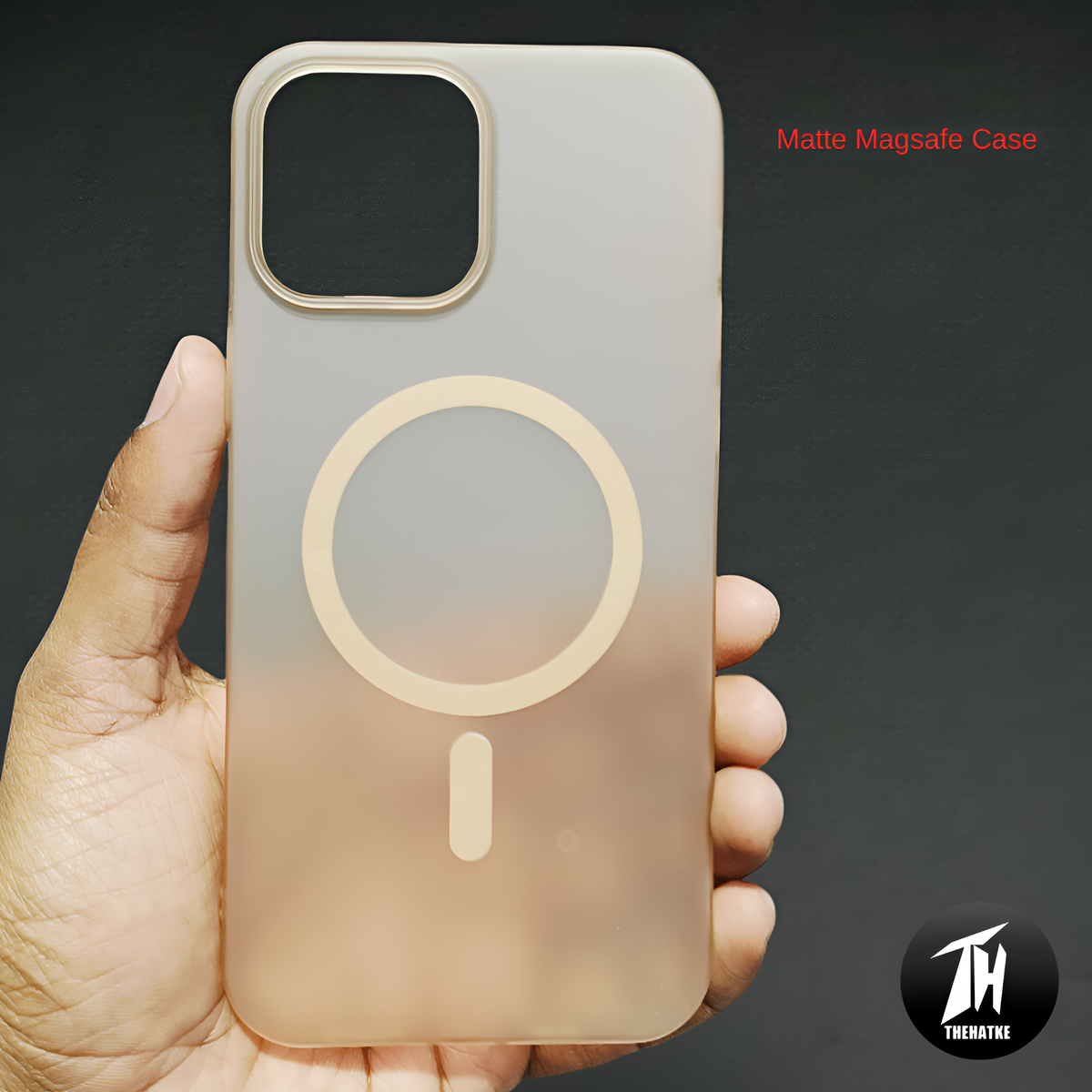 Natural Titanium Paper Matte Magsafe Case for Apple Iphone 13 – The Hatke