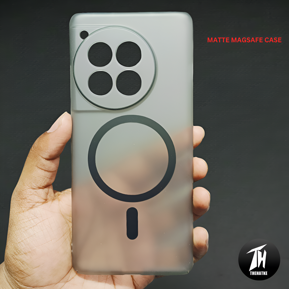 Black Paper Matte Magsafe Case for Oneplus 12R – The Hatke