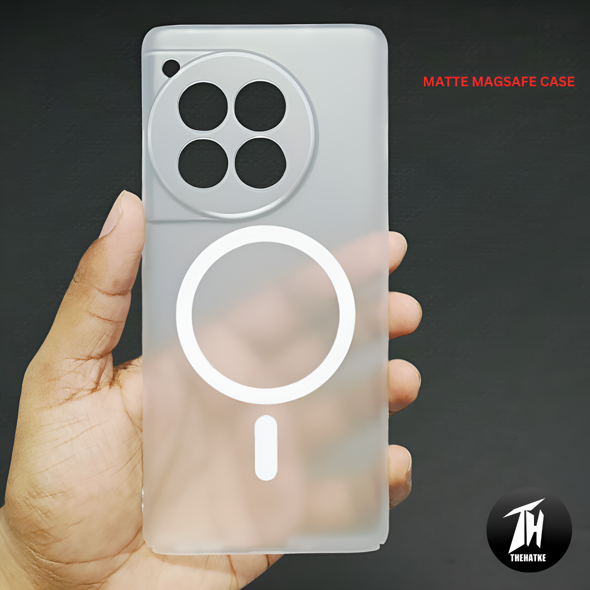 White Paper Matte Magsafe Case for Oneplus 12R – The Hatke