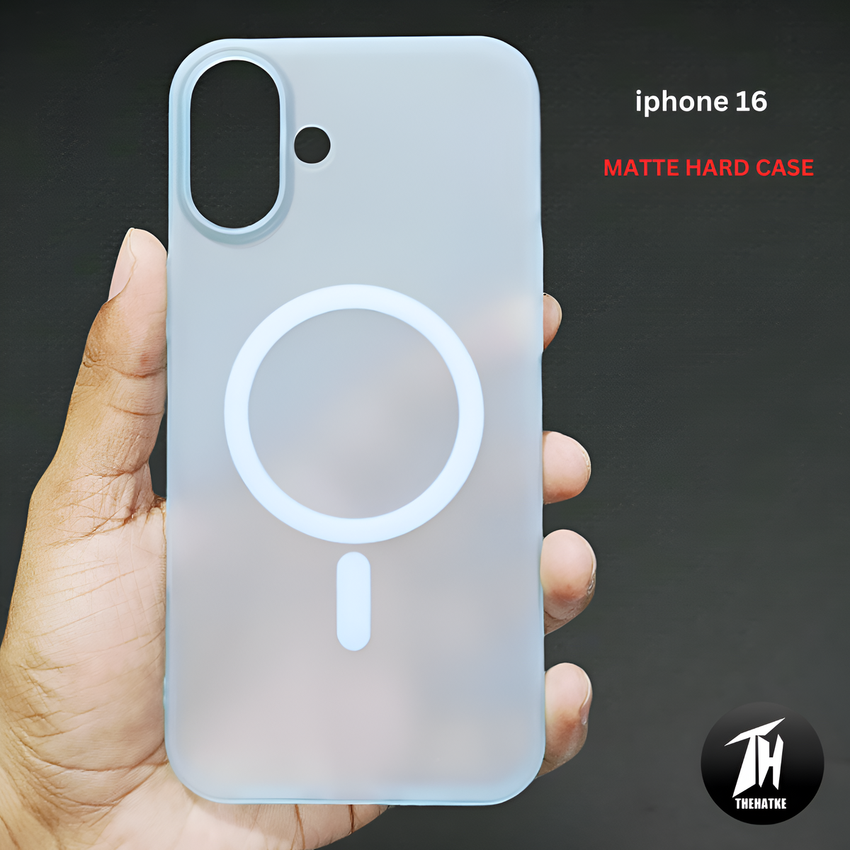 Blue Paper Matte Magsafe Case for Apple Iphone 16 – The Hatke