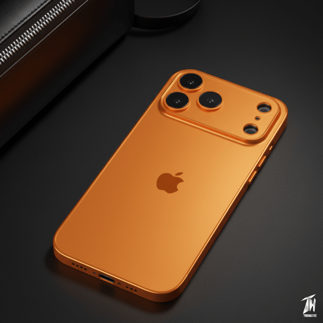 Orix Orange Matte Case for Apple iphone 17 Pro – The Hatke