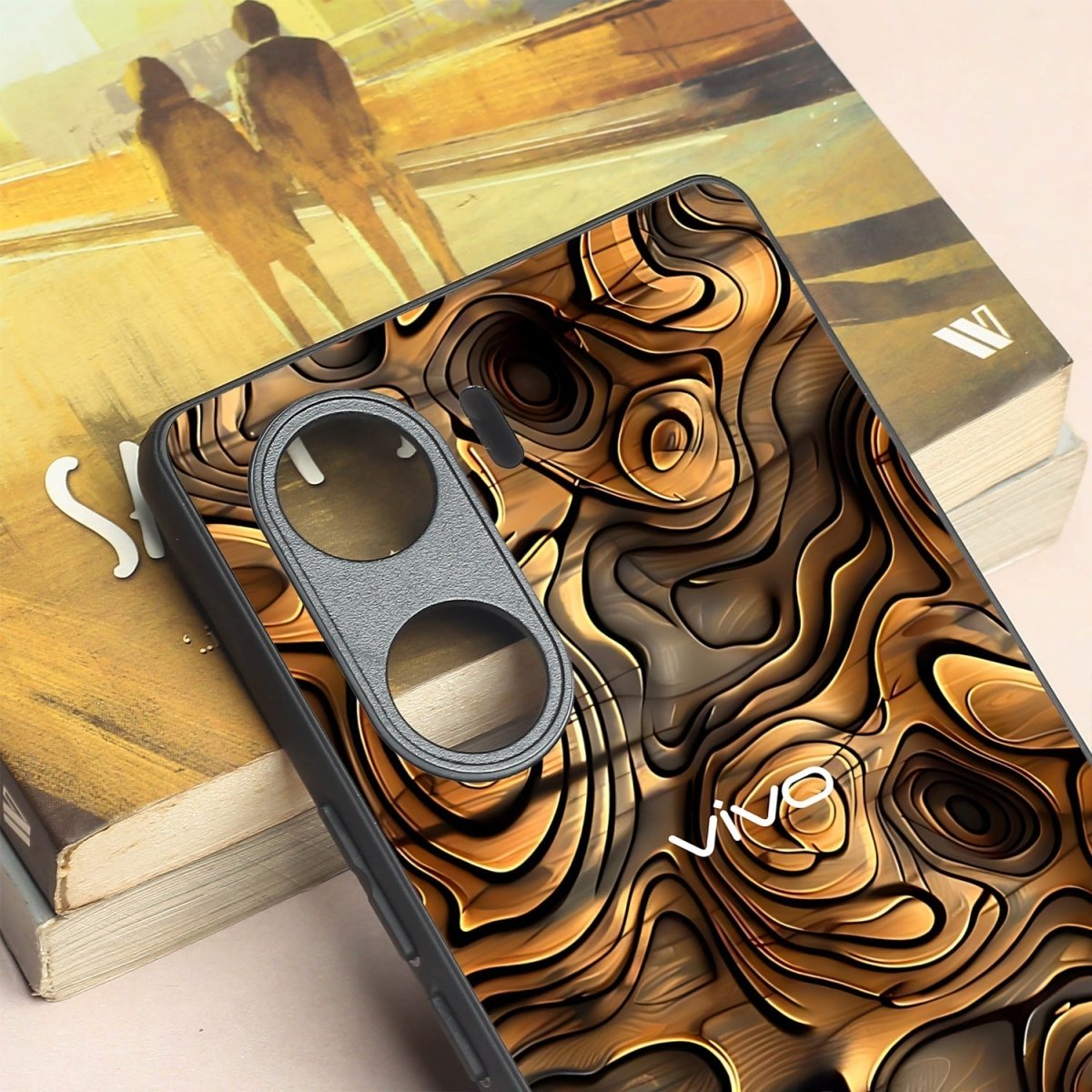 Rust Mirage metal back case for Vivo V29e – The Hatke