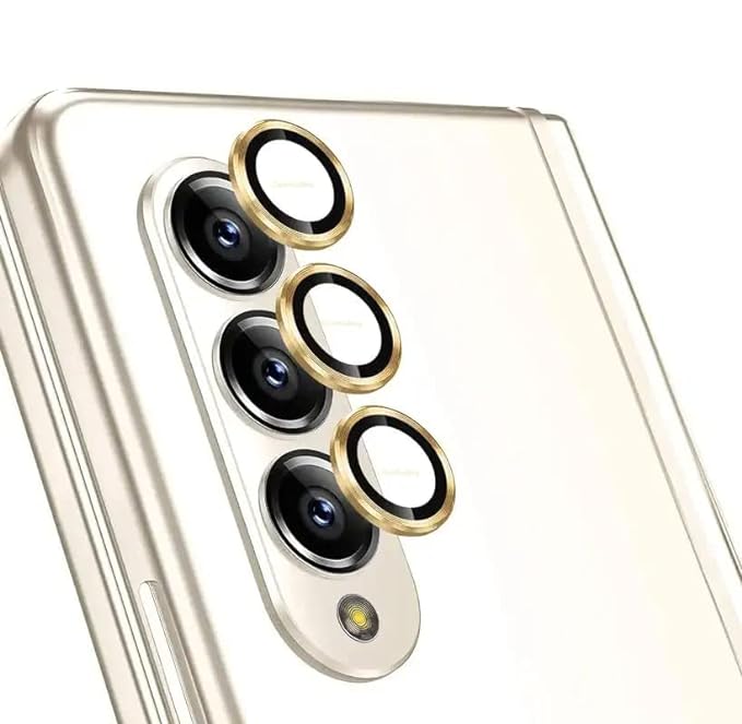 Gold camera ring lens guard for Samsung Galaxy Z Fold 3 – The Hatke