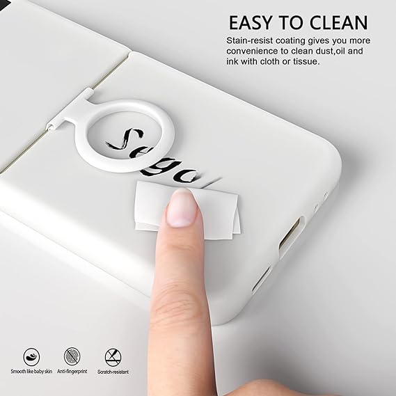 White Original Silicone case for Samsung Galaxy Z FLIP 4 – The Hatke
