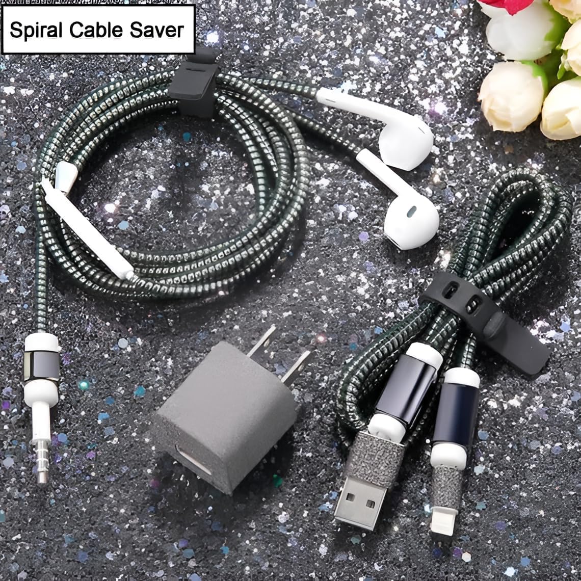 Protect your cable (metallic 1.5 m cable protector) – The Hatke
