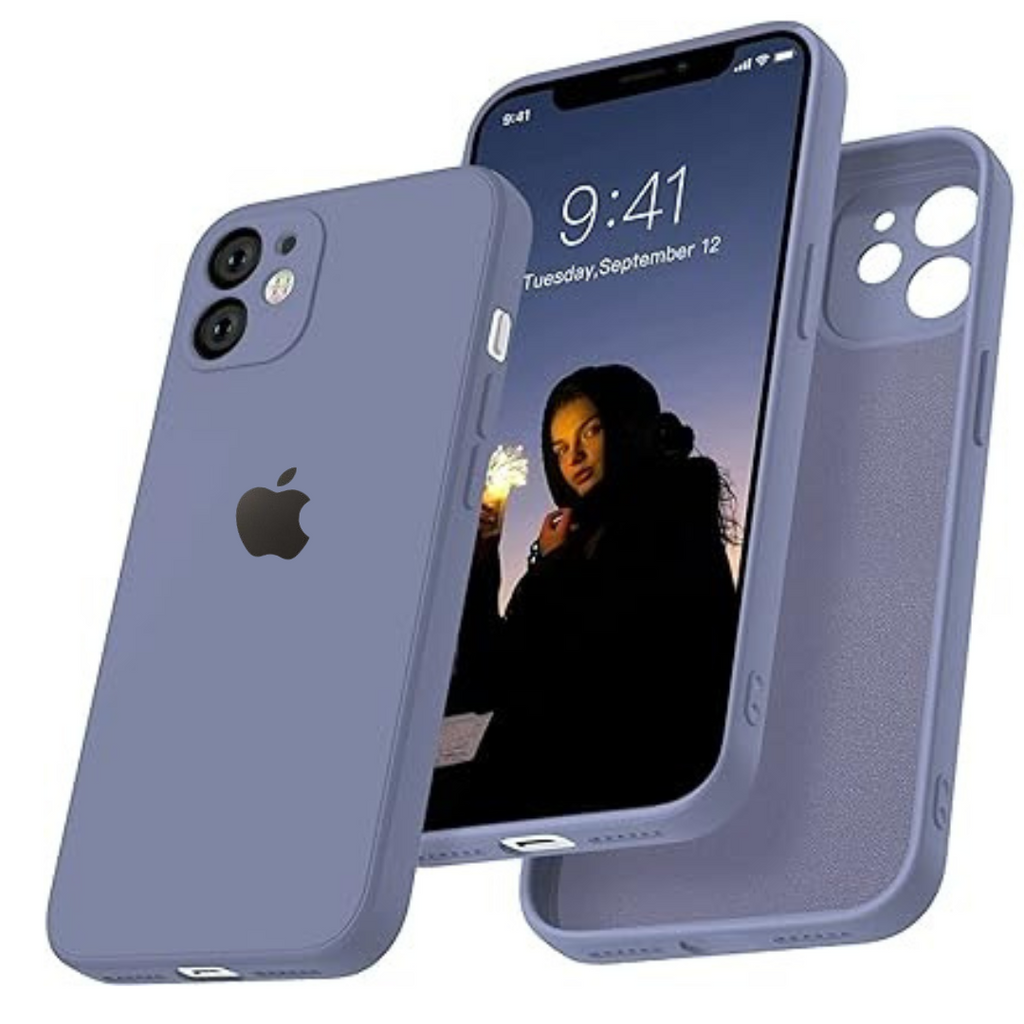 Blue Original Camera Safe Silicone Case for Apple Iphone 12 Mini – The ...