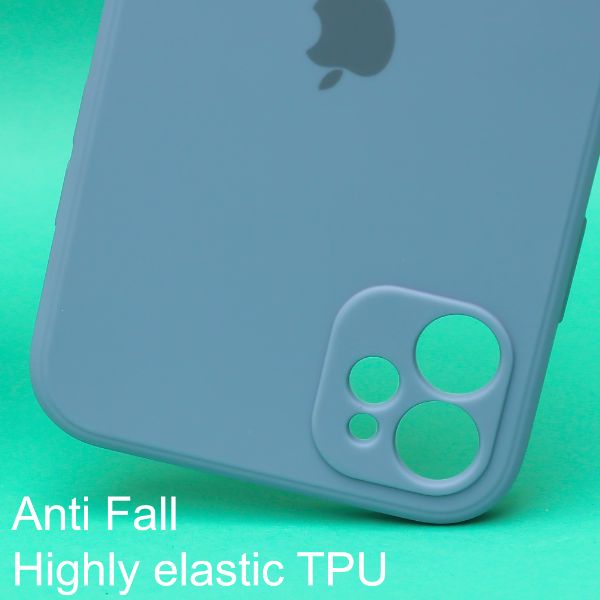 Blue Original Camera Safe Silicone Case for Apple Iphone 12 Mini – The ...