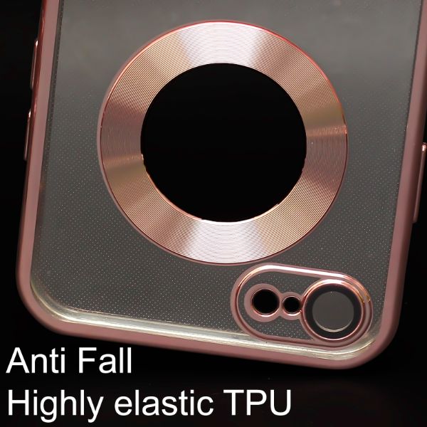 Pink 6D Chrome Logo Cut Transparent Case for Apple iphone 6/6s – The Hatke