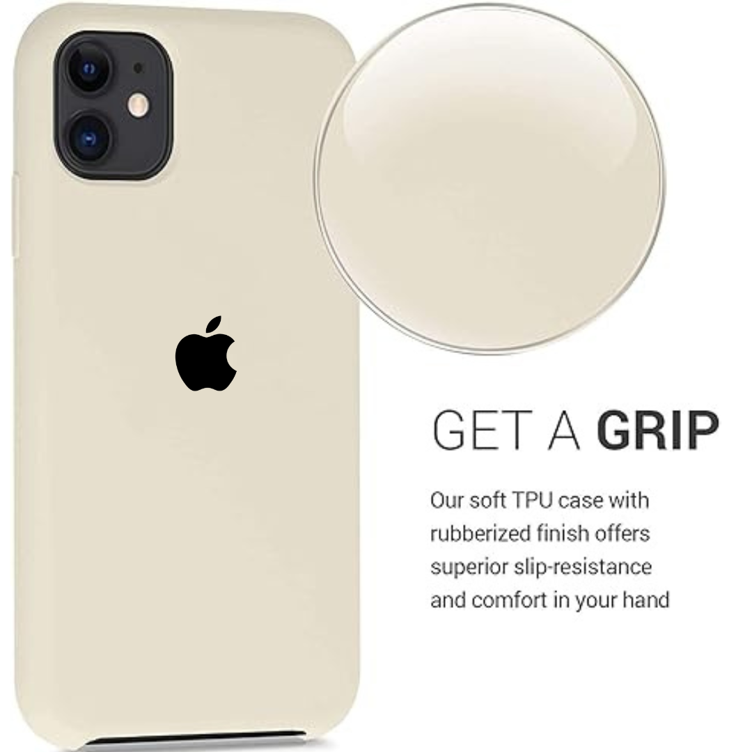 Cream Original Silicone case for Apple iphone 11 – The Hatke
