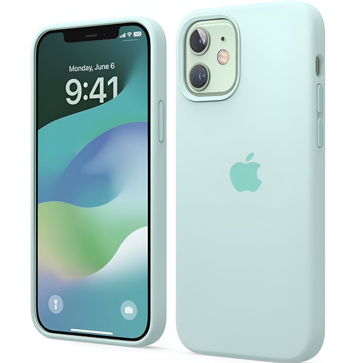 Sea Green Original Silicone case for Apple iphone 12 – The Hatke