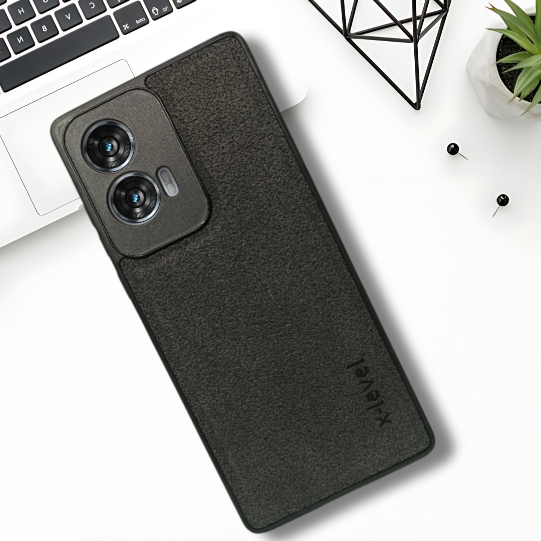 X-LEVEL Black Leather Case for Motorola Edge 50 Fusion – The Hatke