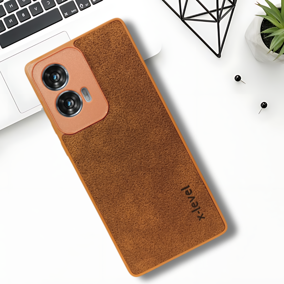 X-LEVEL Brown Leather Case for Motorola Edge 50 Fusion – The Hatke