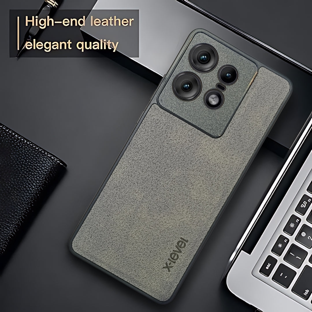 X-LEVEL Grey Leather Case for Motorola Edge 50 Pro – The Hatke