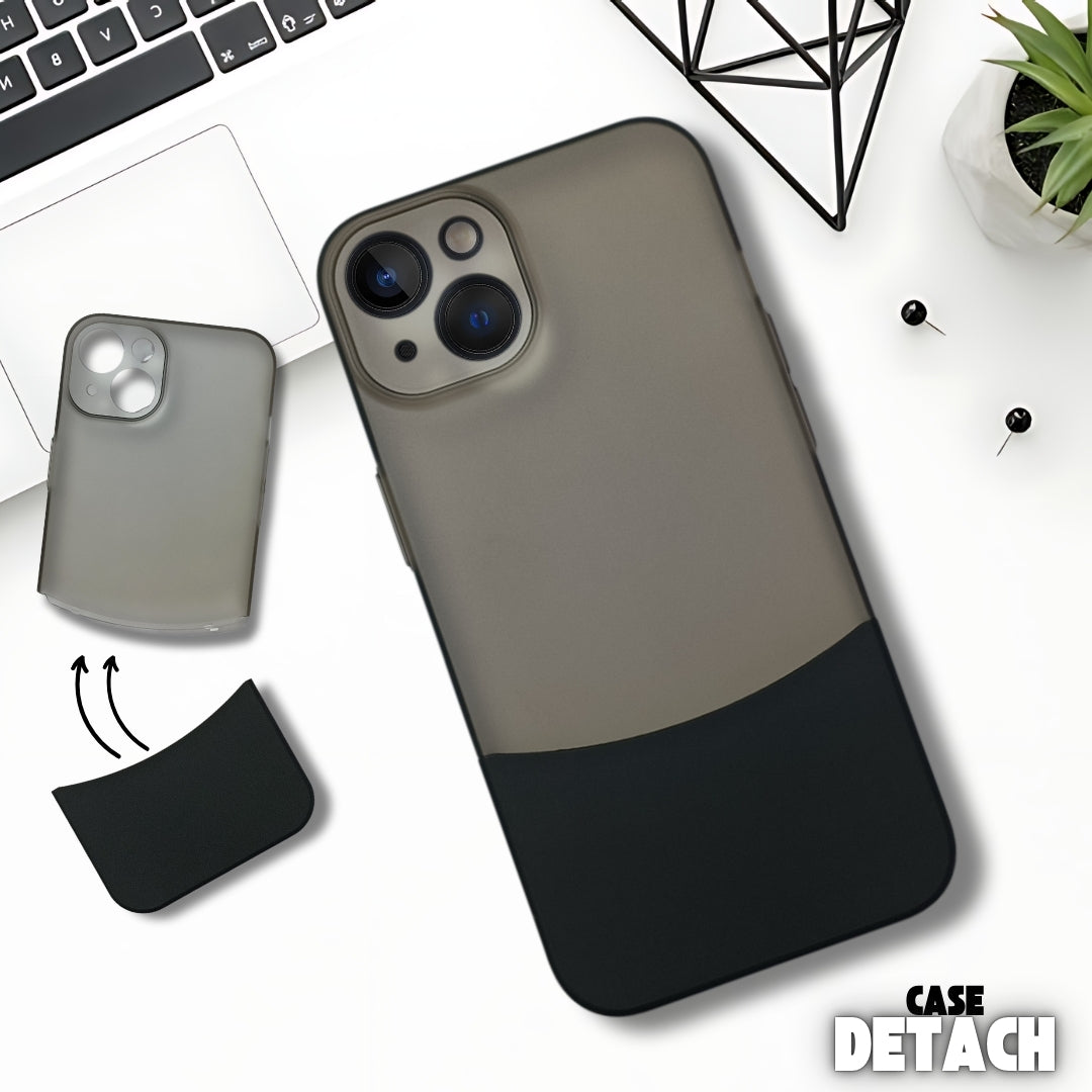 Black Detach Matte Case For Apple Iphone 13 – The Hatke