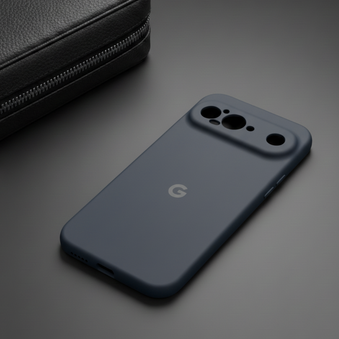 Dark Blue Camera Original Silicone case for Google Pixel 9 – The Hatke