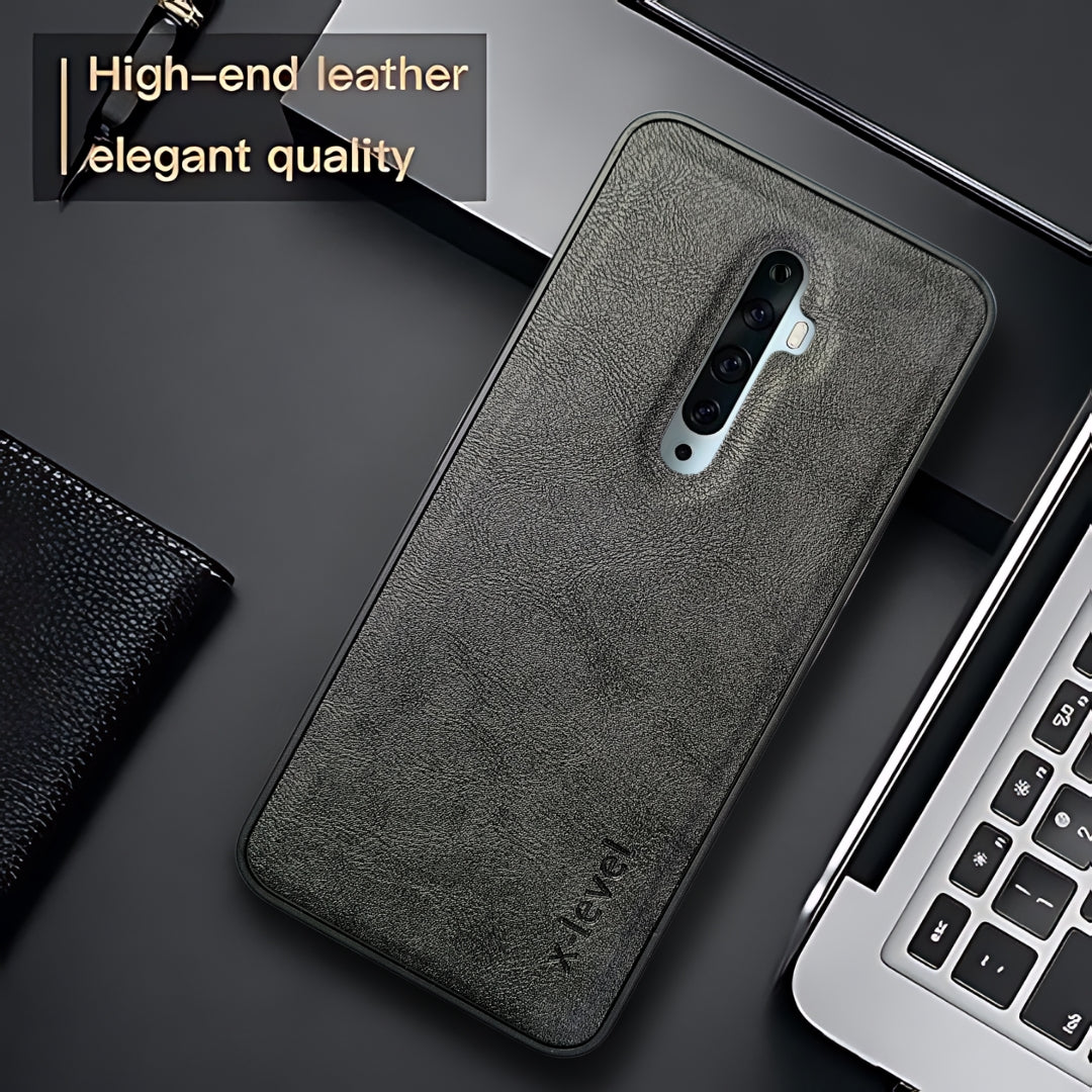 X-LEVEL Black Leather Case for Oppo Reno 2z – The Hatke