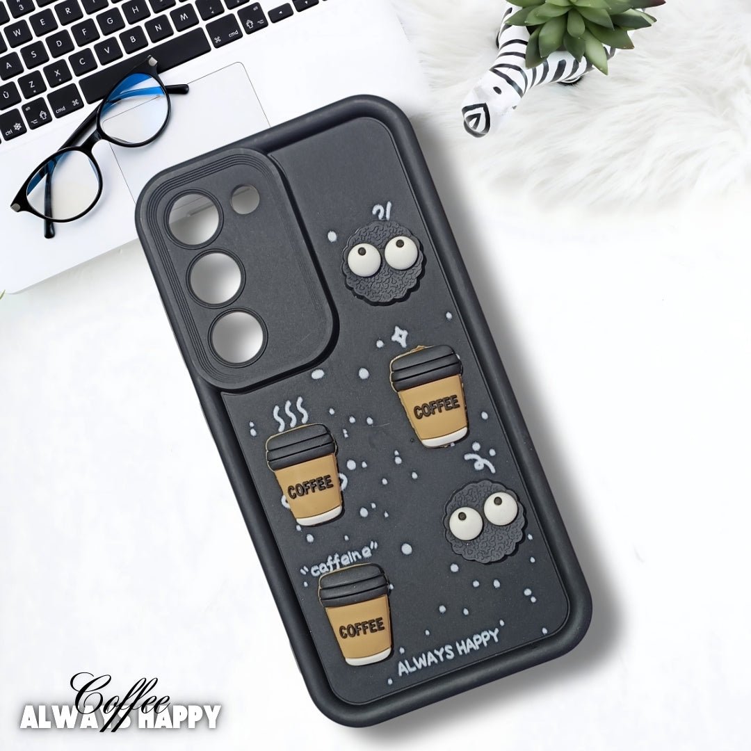 Black COFFEE (ALWAYS HAPPY) Silicone case for Samsung S20 FE – The Hatke