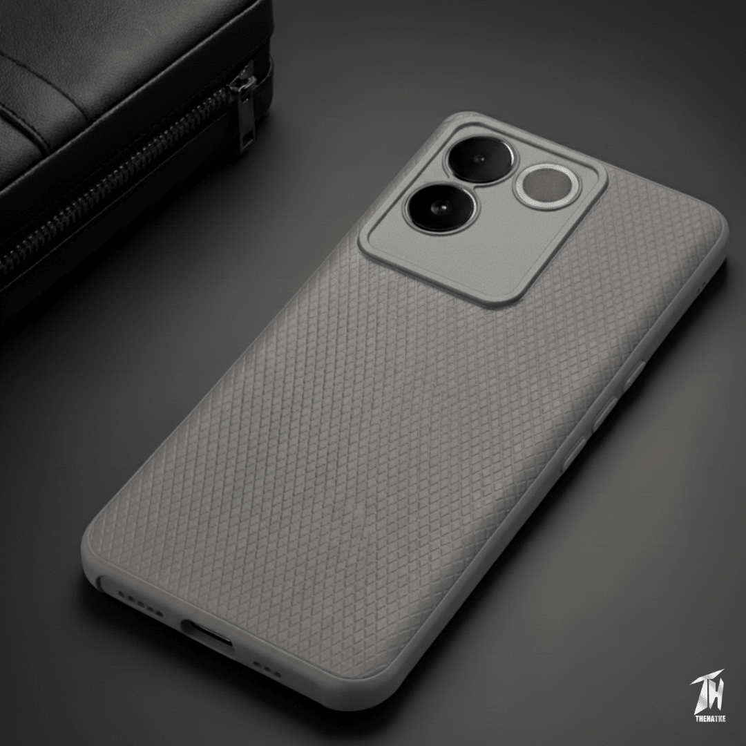 Grey Line Wave Silicone Case for Vivo T2 Pro – The Hatke
