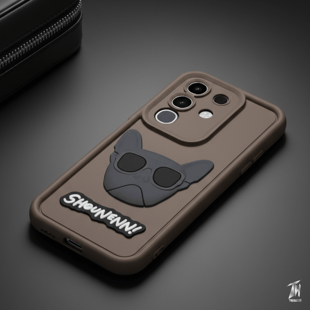 Dark Brown SHOUNENN BULLDOG Silicone case for Vivo T4X – The Hatke