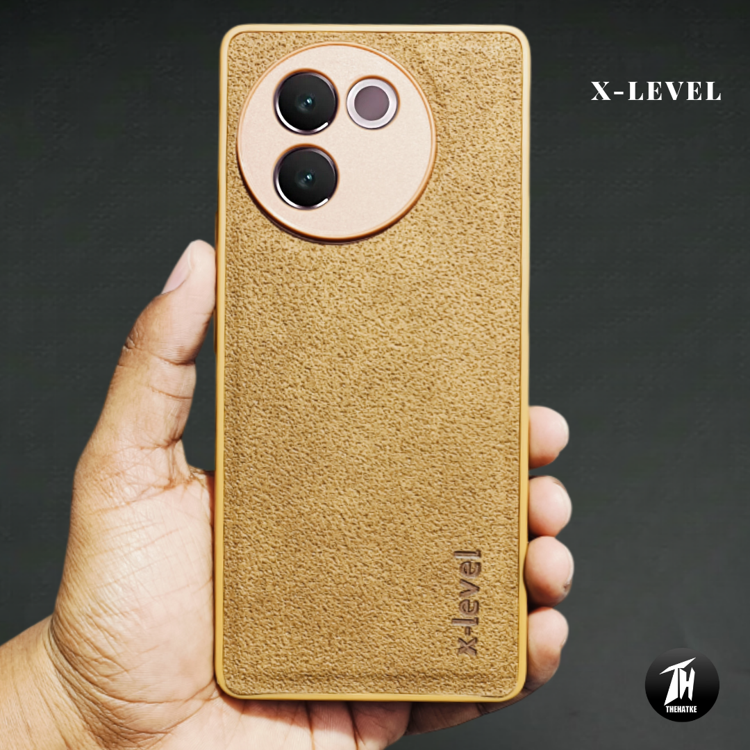 X-LEVEL Brown Leather Case for Vivo T3X – The Hatke