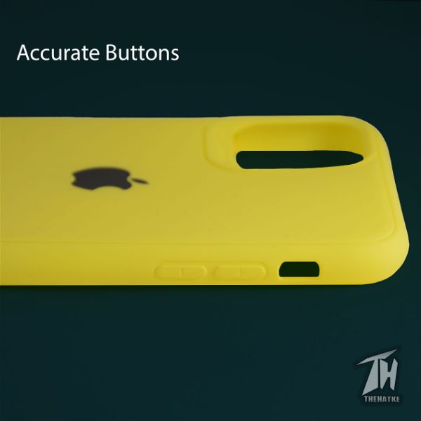 Yellow Silicone Case for Apple iphone 12 – The Hatke