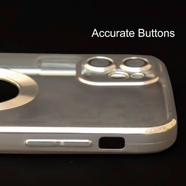 Silver 6D Chrome Logo Cut Transparent Case for Apple iphone 11 – The Hatke